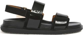 Marni Femme, Chaussures, Noir, Taille: 41 EU Sandales &agrave; brides doubles Fussbett