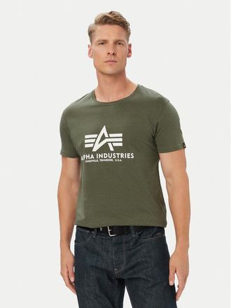 Alpha Industries Alpha Industries T-Shirt Basic 100501 Gr&uuml;n Regular Fit