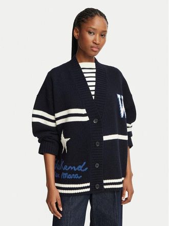 Max Mara Strickjacke Belgio 2625346072 Dunkelblau Relaxed Fit