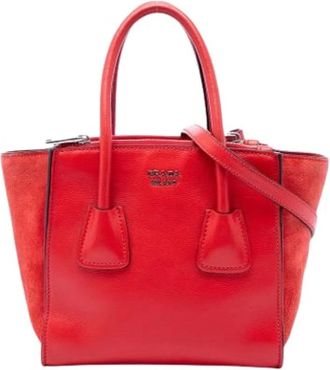 Prada Pre-owned Twin Pocket Satchel - Femme - Pre-owned - Rouge - Taille: ONE Size