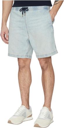 Guess Homme, Shorts, Bleu, Taille: W36 Denim Jogger Shorts