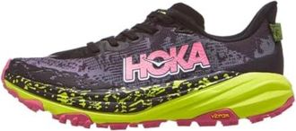 Hoka One One Speedgoat 6 pour femme, Noir/fluo HOKA Citrus, 37 EU