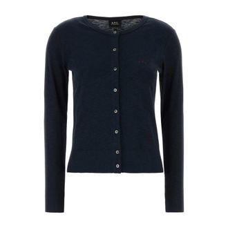 A.P.C. Cora Cardigan - - Knitwear - Damen - Blau - S