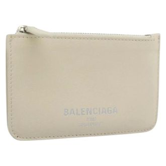 Balenciaga Pre-owned Card Case - Femme - Pre-owned - Beige - Taille: ONE Size