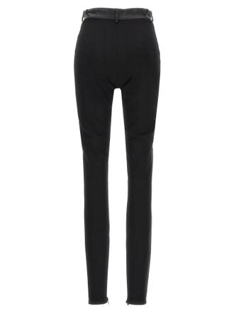 DAVID KOMA Napa Leather Leggings - Black
