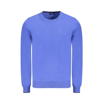 North Sails Blauer Baumwoll-Crewneck-Pullover - - Knitwear - Herren - Blau - S