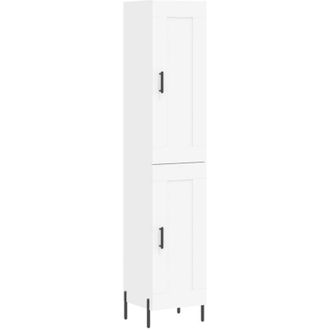 vidaXL Highboard Weiß 34,5x34x180 cm Holzwerkstoff Vidaxl