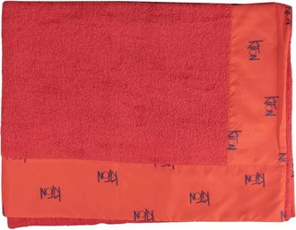 Kiton unisex, Accessoires, Rouge, Taille: ONE Size Serviette de plage classique unie