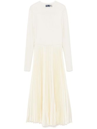 Polo Ralph Lauren robe mi-longue à empiècements - Tons neutres