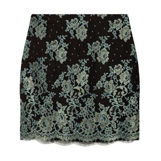 Valentino Garavani Spitzenrock mit Lurexfaden - - Skirts - Damen - Schwarzk - XS
