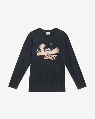 Isabel Marant T-shirt Martine - Femme - Noir D&eacute;lav&eacute; - Taille XS - Marant &Eacute;toile
