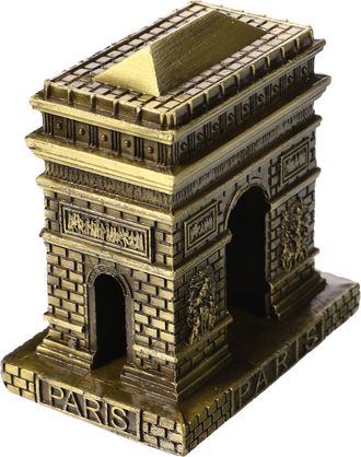 Hemobllo Miniatur Triumphbogen Statue Metall Modell 8,5cm Historische Architektur Heimdekoration Souvenir