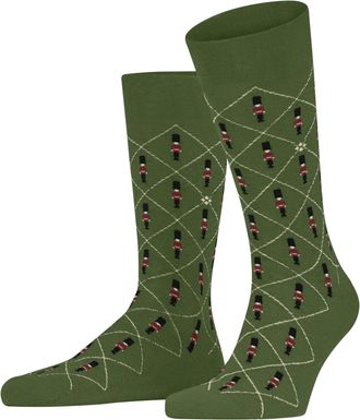 Burlington Herren Socken Guard M So Baumwolle gemustert 1 Paar, Grün Fir Green 7656, 40-46