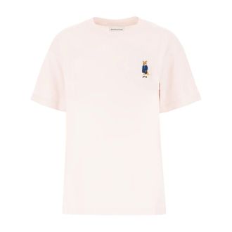 Maison Kitsun&eacute; Femme, Tops, Rose, Taille: 36 FR Dressed Fox Comfort T-Shirt