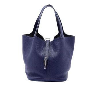 Herm&egrave;s Pre-owned Picotin 22 - Femme - Pre-owned - Bleu - Taille: ONE Size