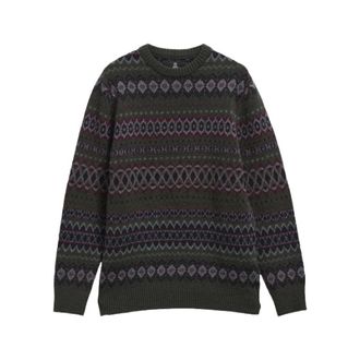 Barbour Case Fairisle Crew - - Knitwear - Herren - Mehrfarbig - XL