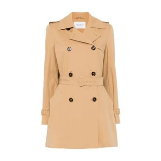 Max Mara Femme, Manteaux, Brun, Taille: 38 FR Landa Raincoat