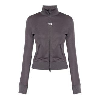 Courr&egrave;ges Femme, Sweatshirts et sweats &agrave; capuche, Brun, Taille: 38 FR Turtleneck SweaT-shirt