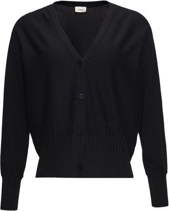 s.Oliver Cardigan Strickjacke Strickjacke mit Strukturmuster am Saum