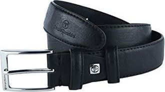 Sergio Tacchini Ceinture Homme Extérieur PU Intérieur Cuir, Boucle Sans Nickel