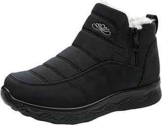 Generic Bottes de neige isolées pour femme, doublure en fourrure chaude, bottes de neige confortables, imperméables, antidérapantes, chaussures dextérieur, No