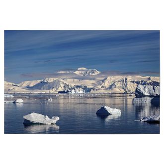 artboxONE Poster 45x30 cm Natur Antarktische Landschaft hochwertiger Design Kunstdruck - Bild antarktis arktis EIS