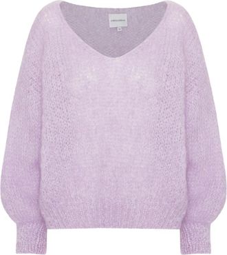 Americandreams Americandreams, Femme, Pulls, Violet, Taille: 44 FR Milana LS Mohair Knit