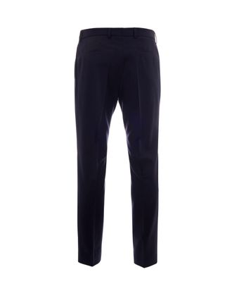 HUGO BOSS Virgin Wool Trousers - Navy