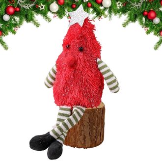 Generic Long Legs Christmas Tree Doll Plush, Christmas Tree Shaped Cute Plush Doll, Cute Lighted Figure Ornaments For Table Centerpiece Fireplace Mantel Schoo