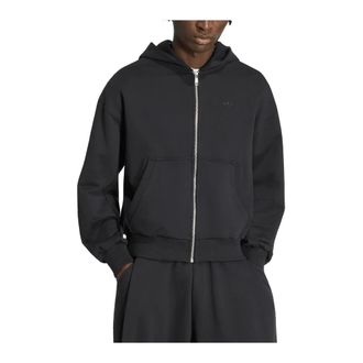 adidas Homme, Sport, Noir, Taille: XL Sweat &agrave; capuche court zipp&eacute; Premium Essentials