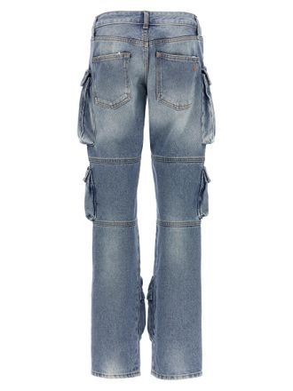 The Attico Womens Blue Cotton Jeans Denim Clothing