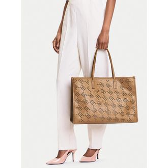 Tommy Hilfiger Handtasche Tommy Hilfiger Th City AW0AW17501 Braun