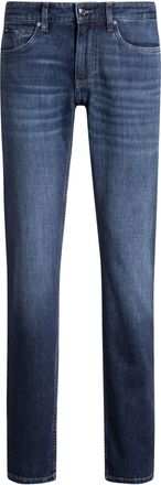 BOSS Herren H-Delaware Delaware Slim-Fit Jeans aus bequemem blauem Stretch-Denim Dunkelblau 38/32