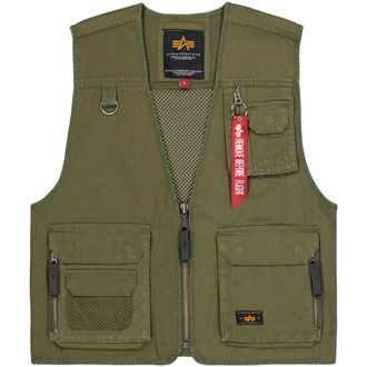 Alpha Industries Mesh Utility Vest - dark olive