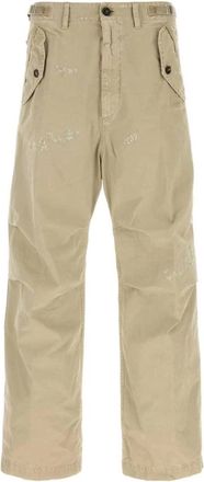 Dsquared2 Homme, Pantalons, Beige, Taille: XL Cotton Pant