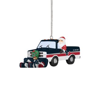Foco NFL Houston Texans Baumschmuck Snow Plow Santa Truck Anh&auml;nger Ornament Weihnachtsbaum