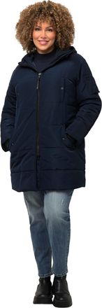 Ulla Popken Damen GRS Hyprar, Raglan mit Kapuze und 5 Taschen Jacken, Marine, 46-48