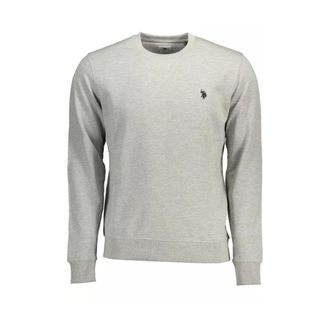 U.S.Polo Association Grauer Baumwollpullover fr Mnner - - Sweatshirts & Hoodies - Herren - Grau - XL