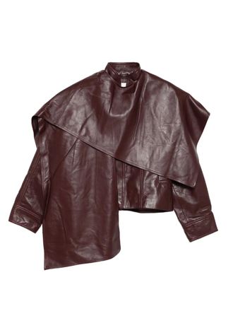 Ducie veste Naomi en cuir - Rouge