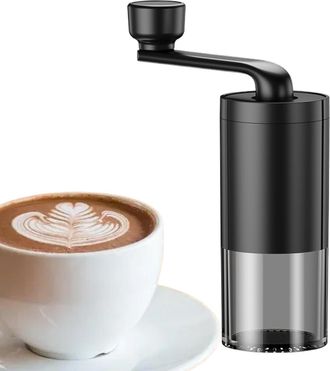 Generic Manueller Kaffeemühle - Manuelle Kaffeemühle mit Teleskopgriff, Edelstahl-Burr | einstellbare Grobheit, tragbar, schnell gemahlen, ideal für Zuhause, 