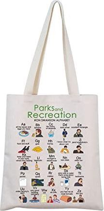 Generic Sac fourre-tout inspiré de lémission télévisée Parks & Rec Parks & Rec Merchandising Parks & Rec Cadeau pour les fans de parcs et de loisirs, Sac four
