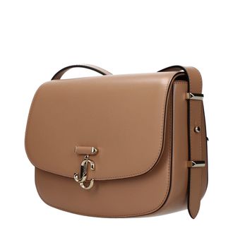 Jimmy Choo London Womens Brown Leather Crossbody Bag