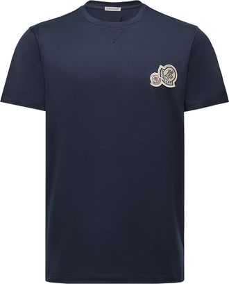 Moncler Double Logo Patch Cotton T-Shirt