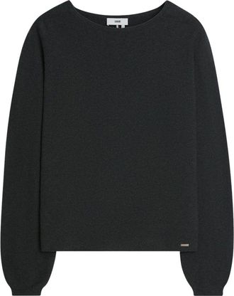 Cinque Cinque, Femme, Pulls, Noir, Taille: 42 FR Pull col rond Ciellas en maille fine