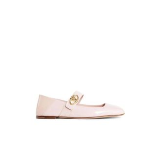 Valentino Garavani Femme, Chaussures, Rose, Taille: 37 EU Ballerines en cuir dagneau