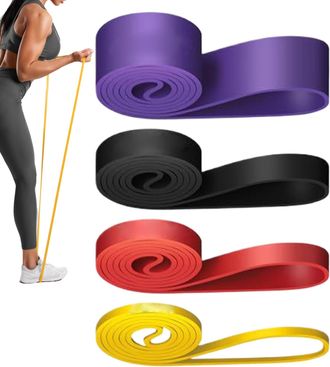 Generic Widerstandsb&auml;nder Fitness | 4 St&uuml;ck Hilfsg&uuml;rtel f&uuml;r Klimmz&uuml;ge | Yoga-Stretchband f&uuml;r Sportler, Pilates Athleten | gesch&auml;ftige Profis, B&uuml;ro, Zuhause, W