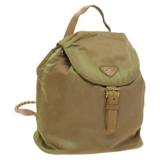 Prada Pre-owned Nylon sacs-dos - Femme - Pre-owned - Vert - Taille: ONE Size