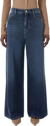 Max Mara Jean large Smmelia - Femme - Jeans - Bleu - Taille: 34 FR