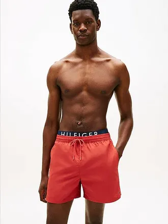 Tommy Hilfiger Short de bain mi-long &agrave; double ceinture