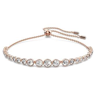 Swarovski Bracelet Imber Emily, Blanc, Placage de ton or rosé